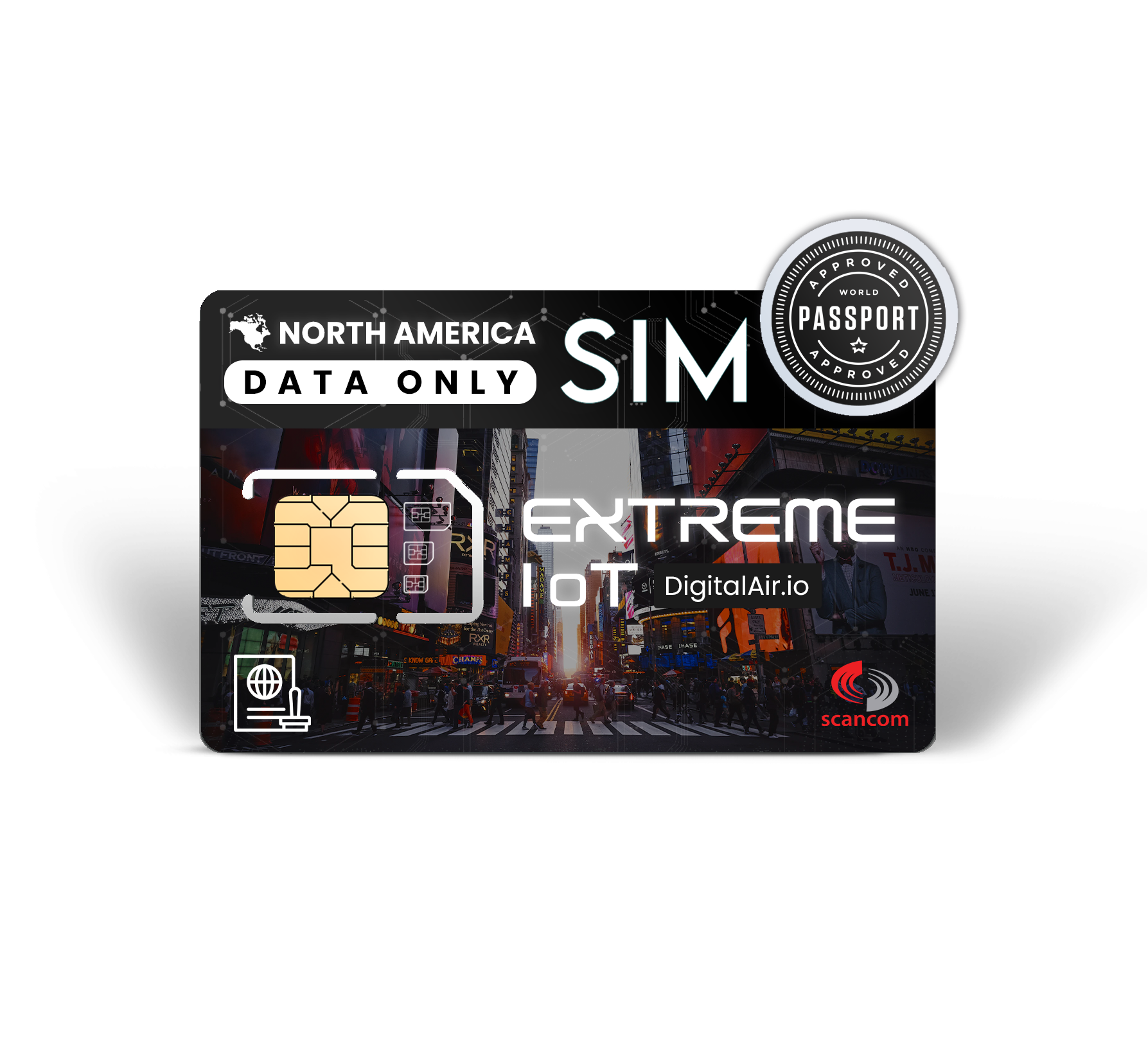 Multi Network Data SIM - North America (AT&T &/or T-Mobile) and UK Qua