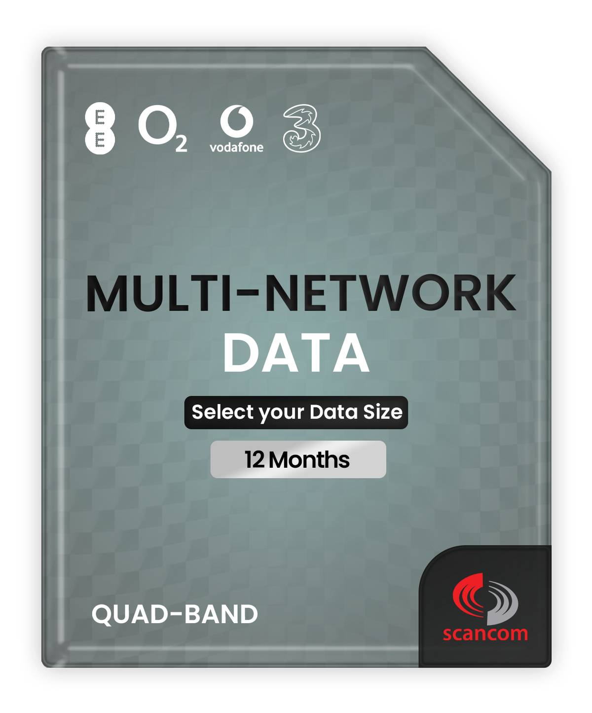 Multi Network Data - Connects to EE, O2, Three & Vodafone - Preloaded
