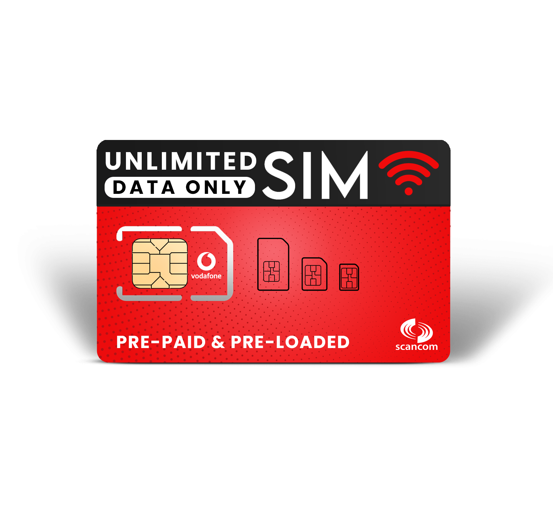 Vodafone Unlimited Preloaded UK Data Sim - You choose how long